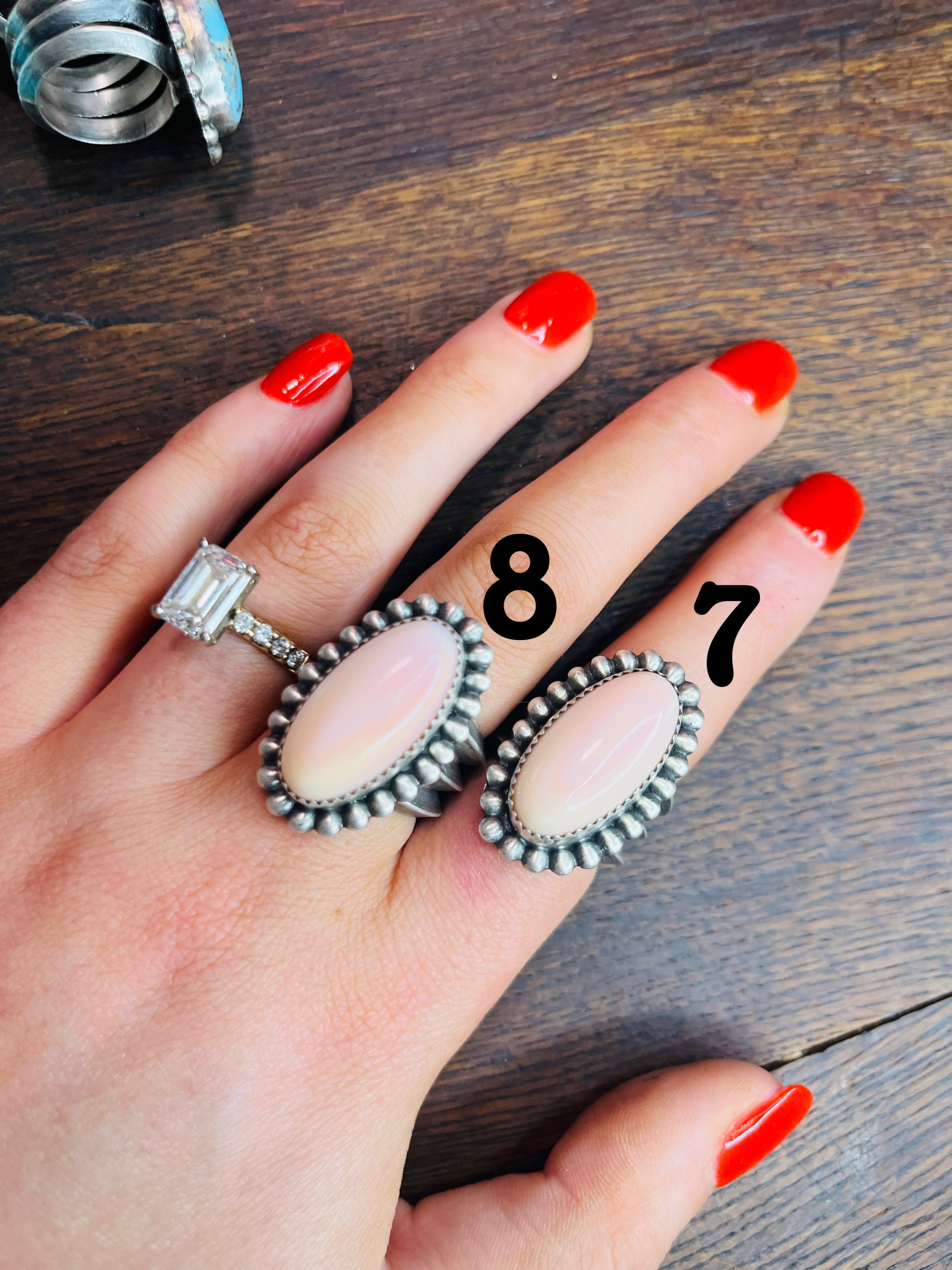 Pink Conch Rings – Texas Gals Turquoise